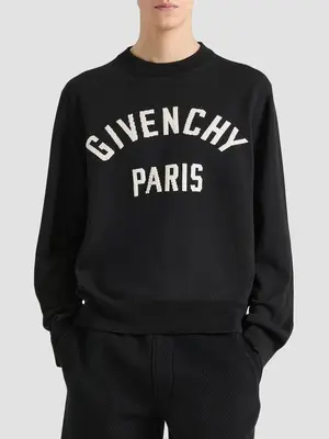 Givenchy Couture Seam Sweater In Knit With Logo Detail - Black