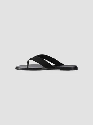 Givenchy Bay Thongs In Gros Grain And Leather