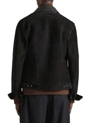 Givenchy Jacket In Suede With Asymmetrical Pocket