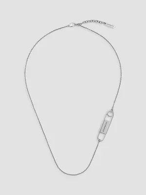Givenchy Pin Necklace In Metal - Silvery