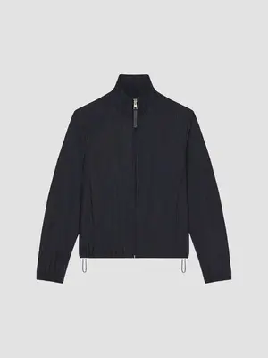 Givenchy Striped Blouson Jacket In Wool - Navy