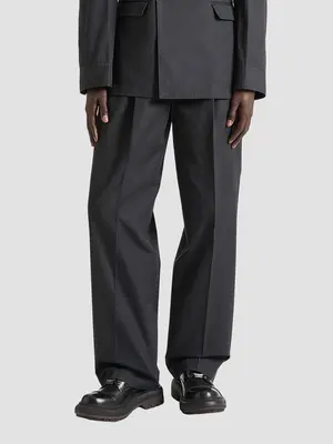 Givenchy Double Pleated Pants In Poplin