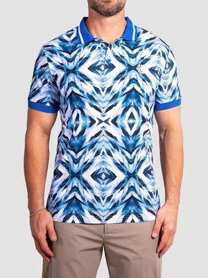 MACEOO Ascension Polo Shirt - Blue