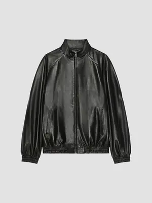 Givenchy Couture Seam Track Jacket In Nappa Leather