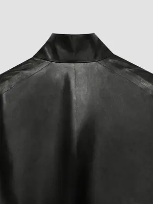 Givenchy Couture Seam Track Jacket In Nappa Leather