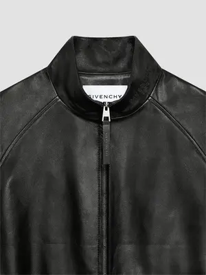 Givenchy Couture Seam Track Jacket In Nappa Leather