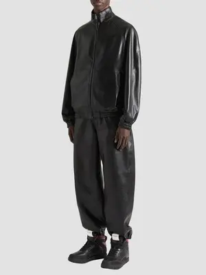 Givenchy Couture Seam Track Jacket In Nappa Leather