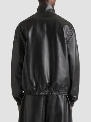 Givenchy Couture Seam Track Jacket In Nappa Leather