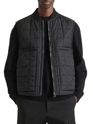 Givenchy Couture Seam Quilted Sleeveless Blouson Vest