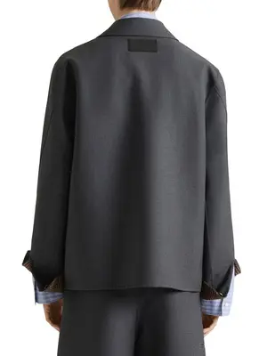Givenchy Couture Seam Pants In Cotton With Checked Reverse