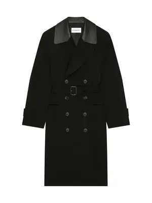 Givenchy Couture Seam Trench Coat In Wool