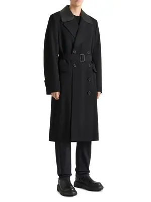 Givenchy Couture Seam Trench Coat In Wool
