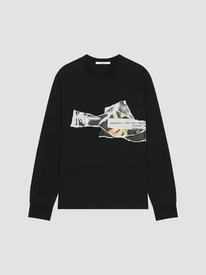 Givenchy T-shirt In Cotton With Ripped Papers Print