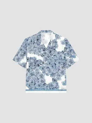Givenchy Couture Seam Shirt In Silk With Pompom Print