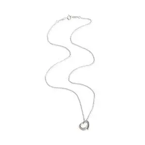 Tiffany & Co. Diamond Elsa Peretti Open Heart Pendant