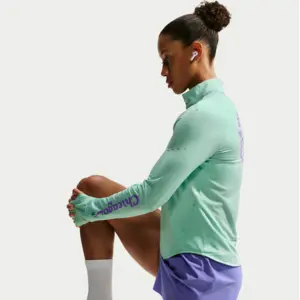 Nike Swift Dri-fit Uv Protection 1/2-zip Running Top