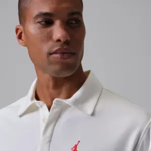JORDAN Brooklyn Long-sleeve Polo - White