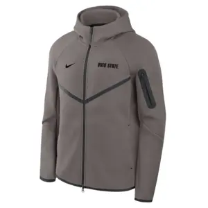 Nike Ohio State Tech Fleece College Full-zip Hooded Jacket - Brown