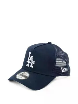 New Era 9forty New York Yankees Shattered Logo A-frame Trucker Cap - Blue
