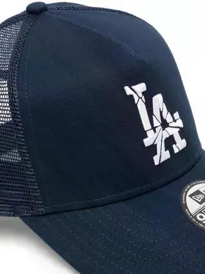 New Era 9forty New York Yankees Shattered Logo A-frame Trucker Cap