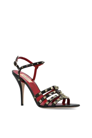 Valentino Garavani Studded Heeled Leather Sandals