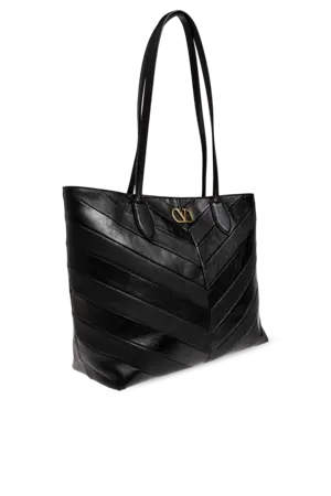 Valentino Garavani Leather Logo Shopper