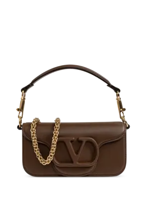 Valentino Garavani Logo Leather Shoulder Bag