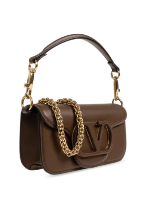 Valentino Garavani Logo Leather Shoulder Bag