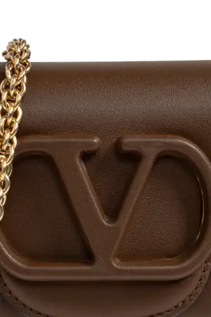 Valentino Garavani Logo Leather Shoulder Bag