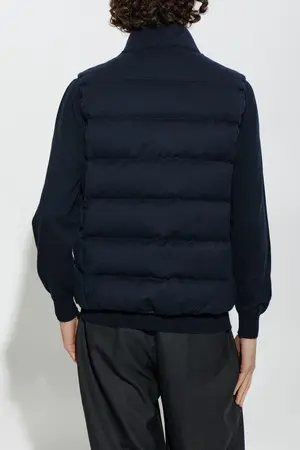 Kiton Padded Waistcoat With Stand-up Collar