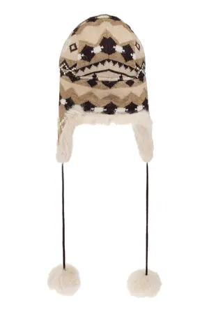 UGG Patterned Hat With Ear Flaps