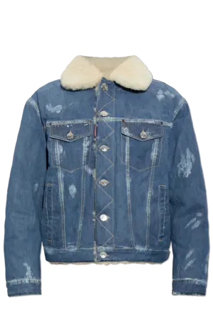 Dsquared2 Vintage’-style Denim Jacket - Blue