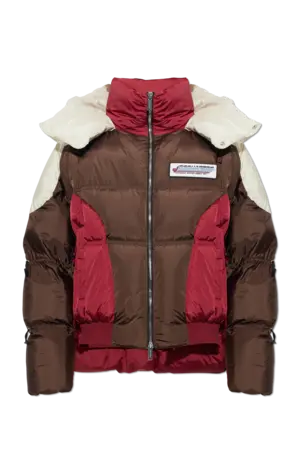 Dsquared2 Down Jacket With Embroidered Logo Multicolour