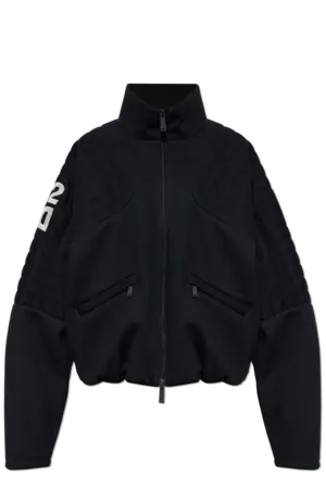 Dsquared2 Quilted Jacket With Embroidered Logo