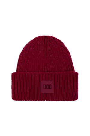 UGG Beanie With Logo Patch - Pink