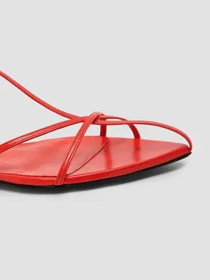 JIL SANDER Strappy Leather Flats