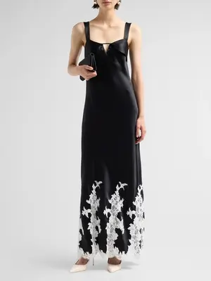 Simkhai Lea Lace Insert Maxi Dress