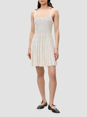 Rebecca Taylor Dorothy Scallop Knit A-line Minidress