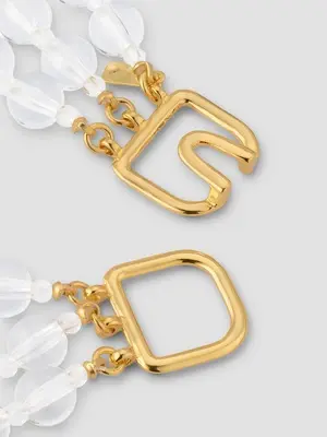 KENNETH JAY LANE Goldtone & Resin Beaded Cluster Necklace