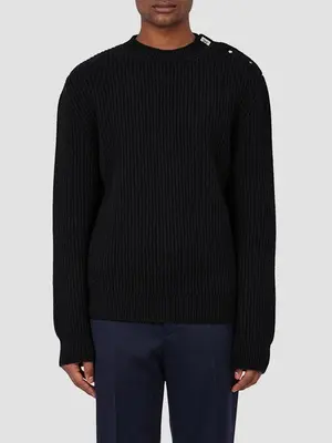 FERRAGAMO Hug-buckle Wool-cashmere Rib-knit Sweater