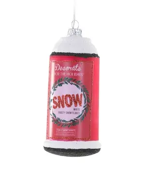 CODY FOSTER & CO Snow Spary Glass Ornat - Multi