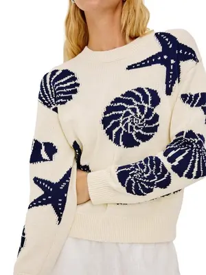 Rails Zoey Intarsia-knit Crewneck Sweater