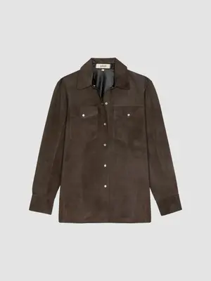 Rails Dean Suede Spread-collar Jacket - Espresso