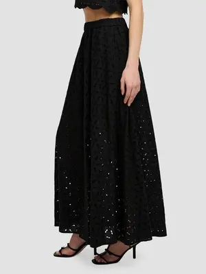 FAVORITE DAUGHTER The Pretty Please Eyelet Maxi Skirt