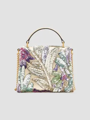 Valentino Garavani V-sling Crossbody Embroidered Bag