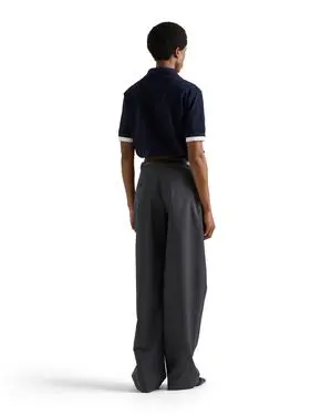 Prada Piqué And Jersey Polo Shirt