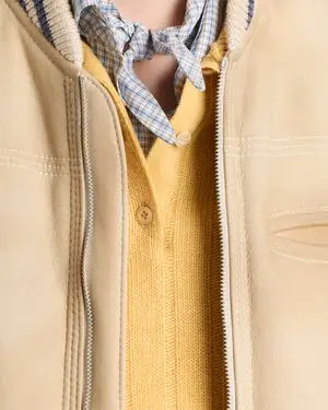 Prada Re-cashmere Short-sleeve Polo Sweater