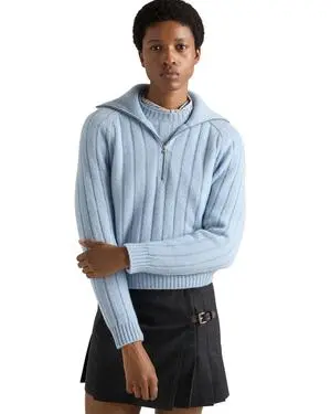 Prada Re-cashmere Polo Sweater