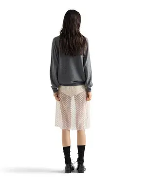 Prada Cashmere Polo Sweater - Grey