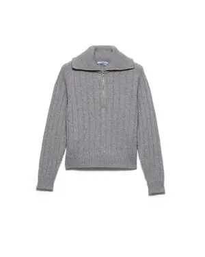 Prada Re-cashmere Polo Sweater